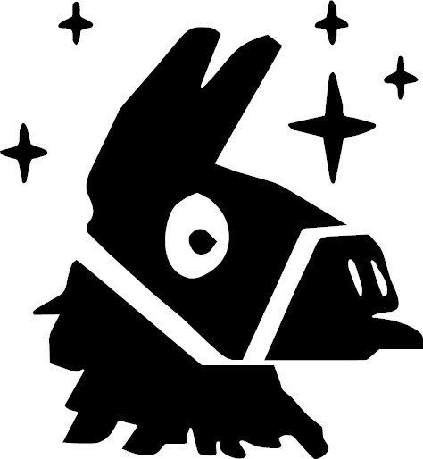 Llama Head Silhouette