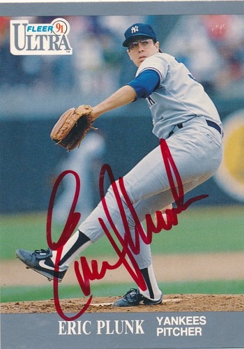 Eric Plunk Signed 1991 Fleer Ultra Baseball Card #241 Autograph New ...