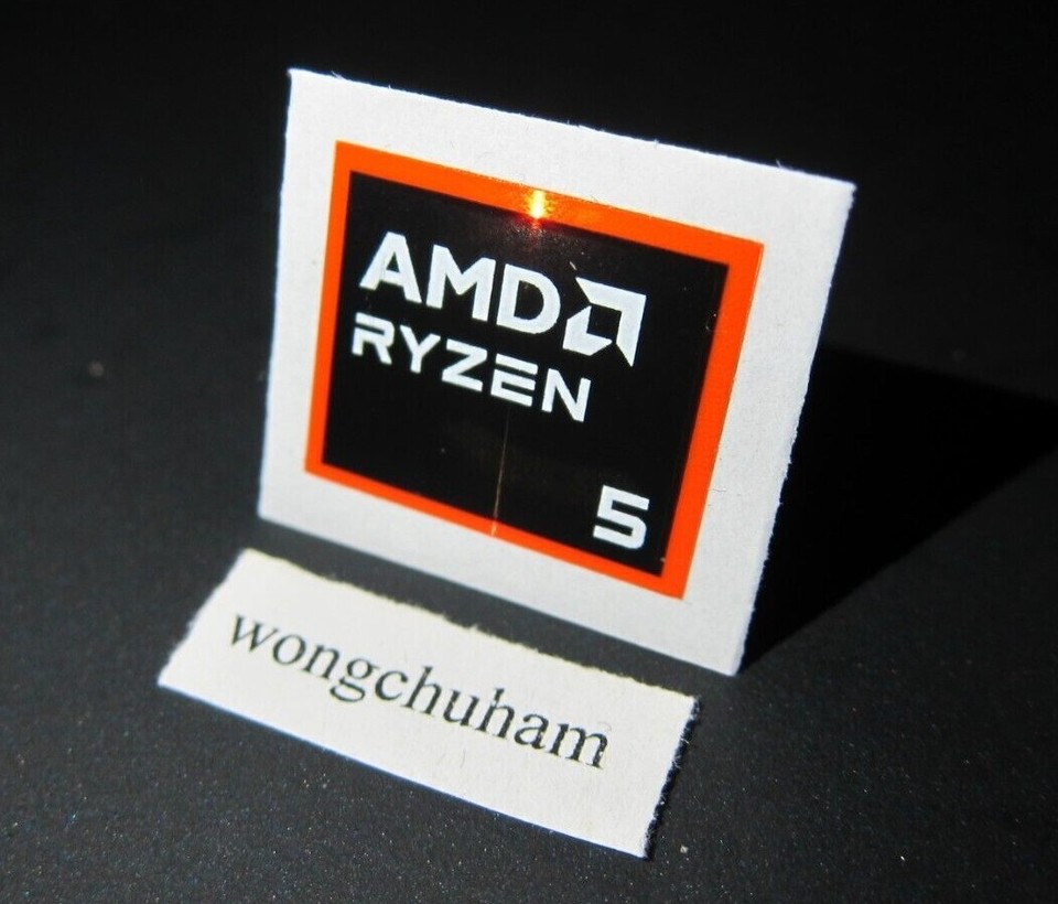 AMD RYZEN 5 sticker 17mm x 20mm #202404082104 | eBay