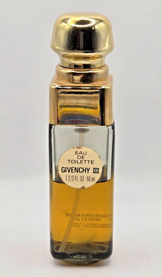 VINTAGE Givenchy III 3 Eau de Toilette 1 2/3 Fl. Oz. 50 ml 60% Full ...