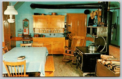 Greetings from The PA Dutch Country - Replica of Old Amish Kitchen 1958 ...