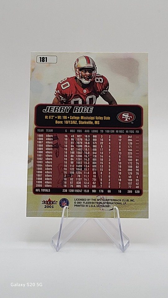 2001 Fleer Ultra - Jerry Rice #181 | eBay