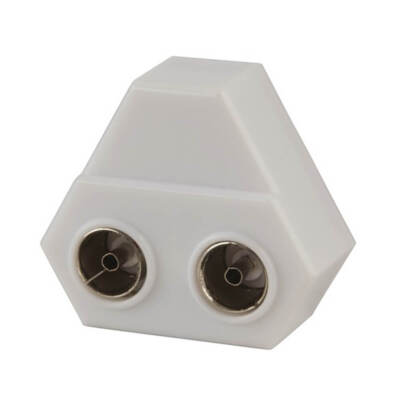 Plastic 2 Way Indoor Splitter White Durable Construction Premium High ...