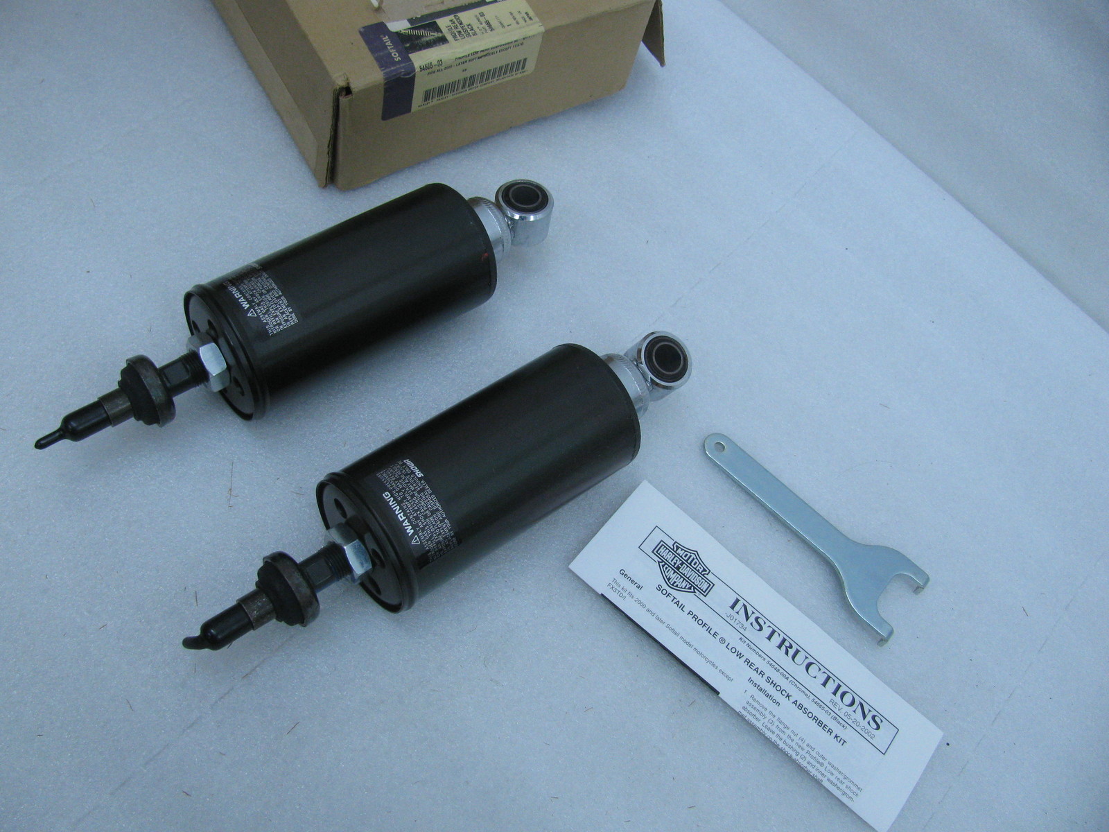 Harley Low Profile Rear Suspension Shock Absorber 2000 Softail FXST ...
