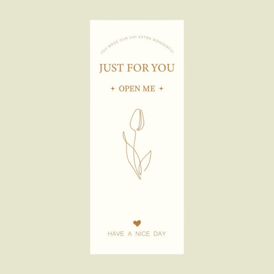 50pcs 6x15cm Thank You Sticker Rectangular Stickers for Birthday ...