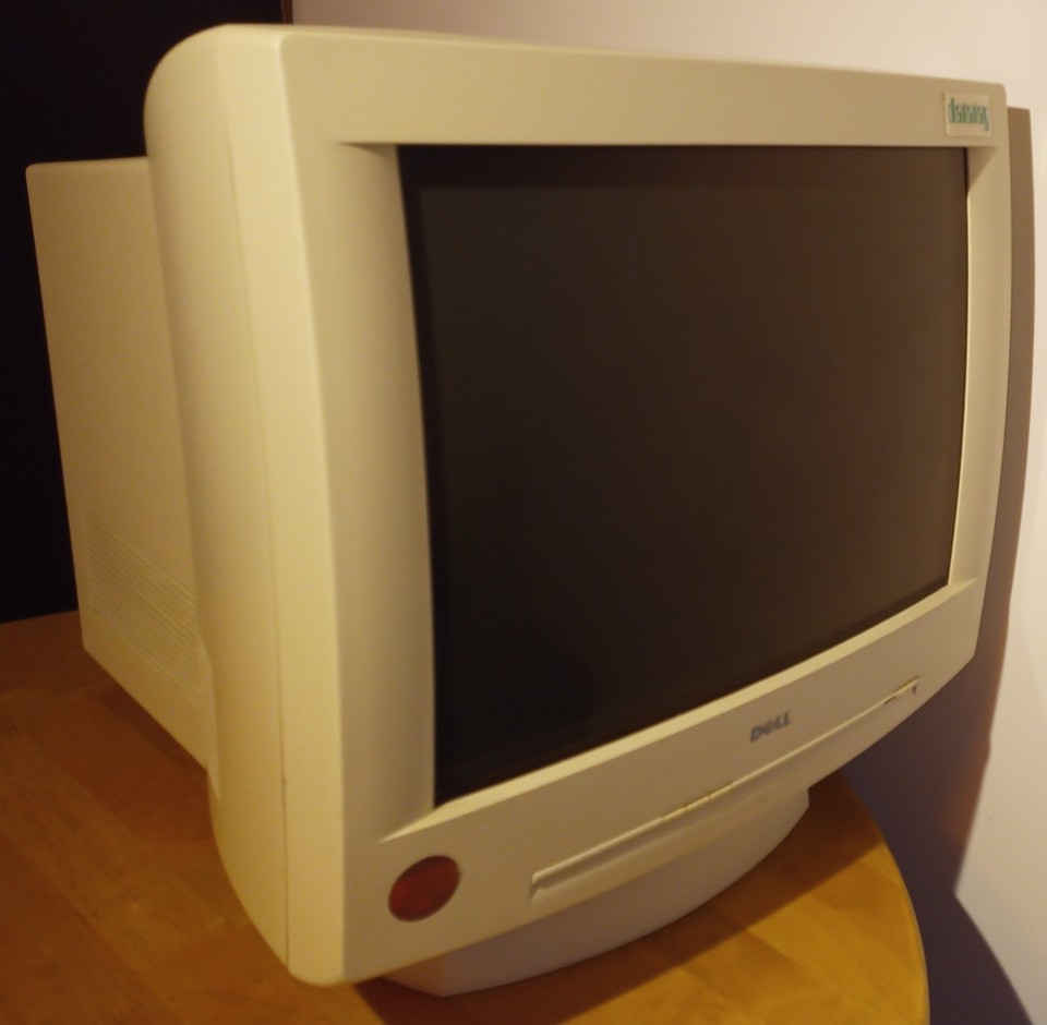 Dell 17″ CRT VGA Monitor D1226H – Retro Gaming / Vintage PC, Beige, DOS ...