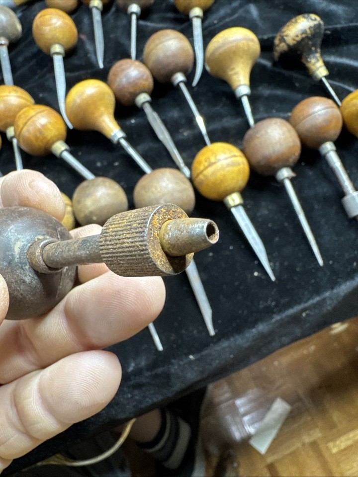 LOT OF Vintage USED GRAVERS, 9HOLDERS EC MULLER ENGRAVING 28 USED ...