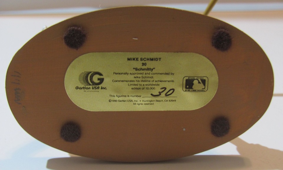 Mike Schmidt Signed Gartlan Figurine New in Box COA #30/10000 | eBay UK