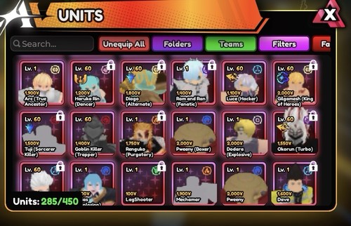 Anime Vanguards [ Shiny Divalo👑 +10 MONARCH ] [Alot Tour Unit and All ...