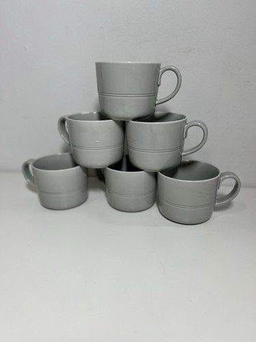 Crate&Barrel Aaron Probyn Hue Mugs Light Grey Set of 6Retired Color | eBay