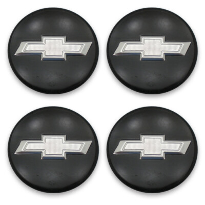 Center Cap Chevy Camaro Impala Malibu Equinox Traverse Black OEM Wheel ...