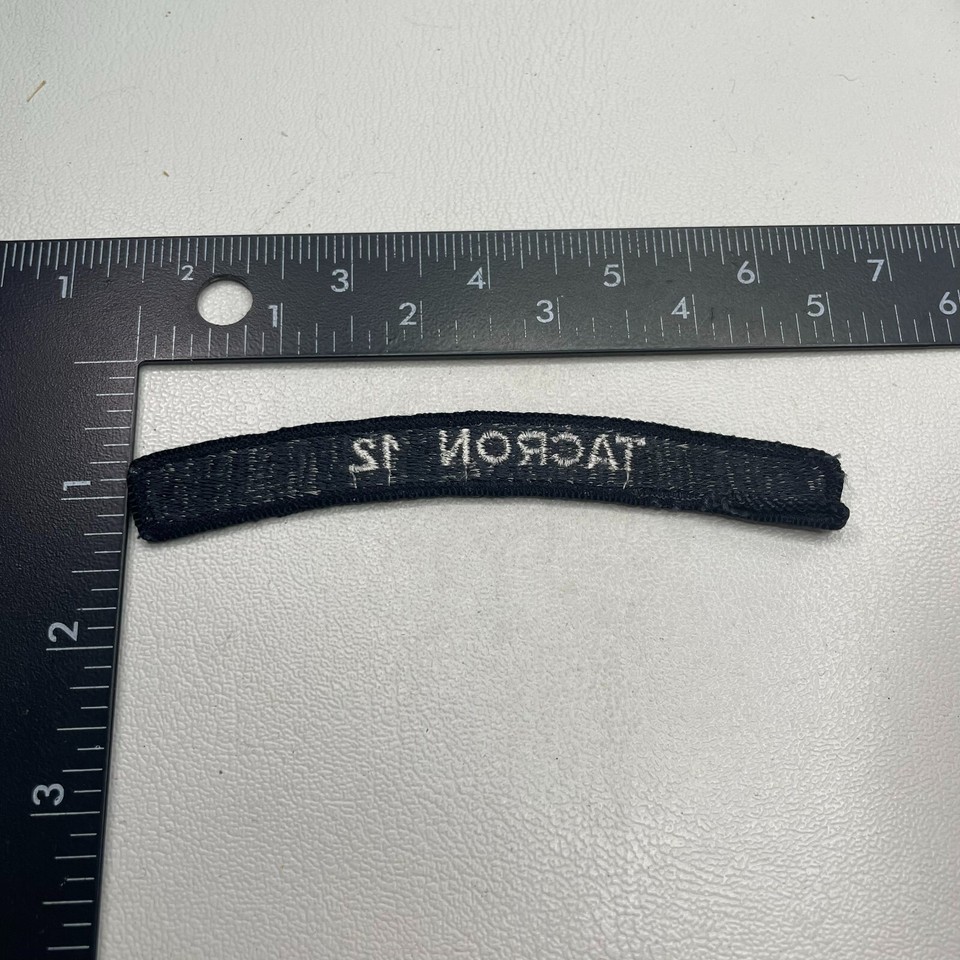 US Navy Tab TACRON 12 TACTICAL AIR CONTROL SQUADRON Patch (Rocker, UIM ...