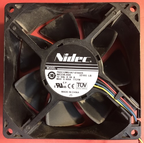 NIDEC COMPUTER COOLING CASE FAN T92C12MS1A7-57A025 WC236-A00 | eBay