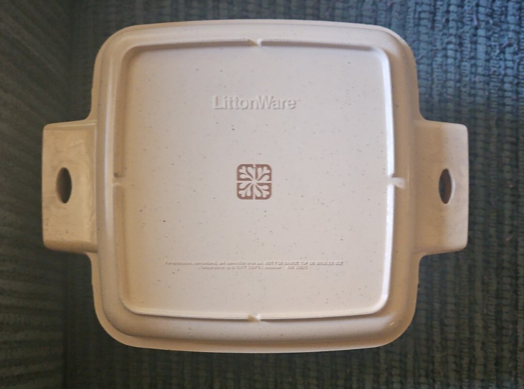 Vintage LittonWare Square 1.5 qt. 39272 Microwave cookware with Lid ...