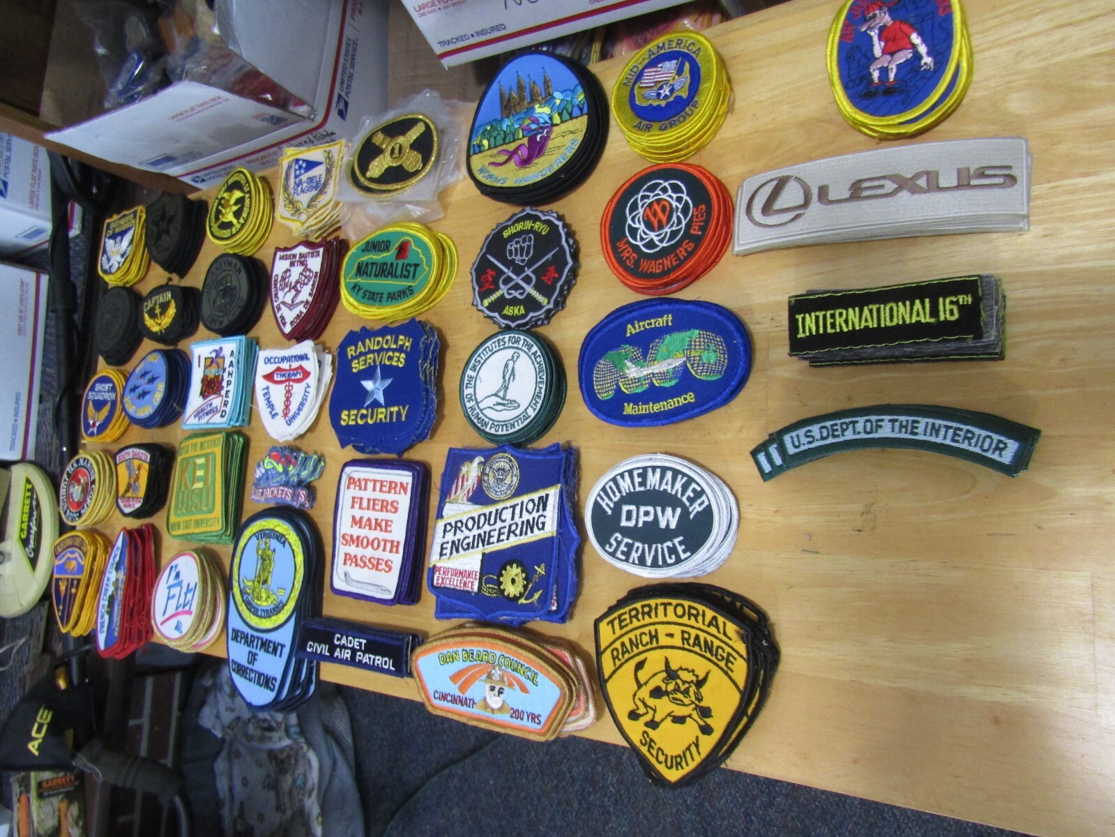 MILITARY PATCH LOT SET COLLECTION OF 39 VINTAGE AIR FORCE MARINE NAVY ...