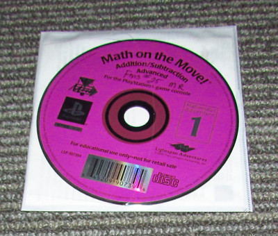 Math On The Move! Addition / Subtraction Advanced Playstation PS1 Fast ...