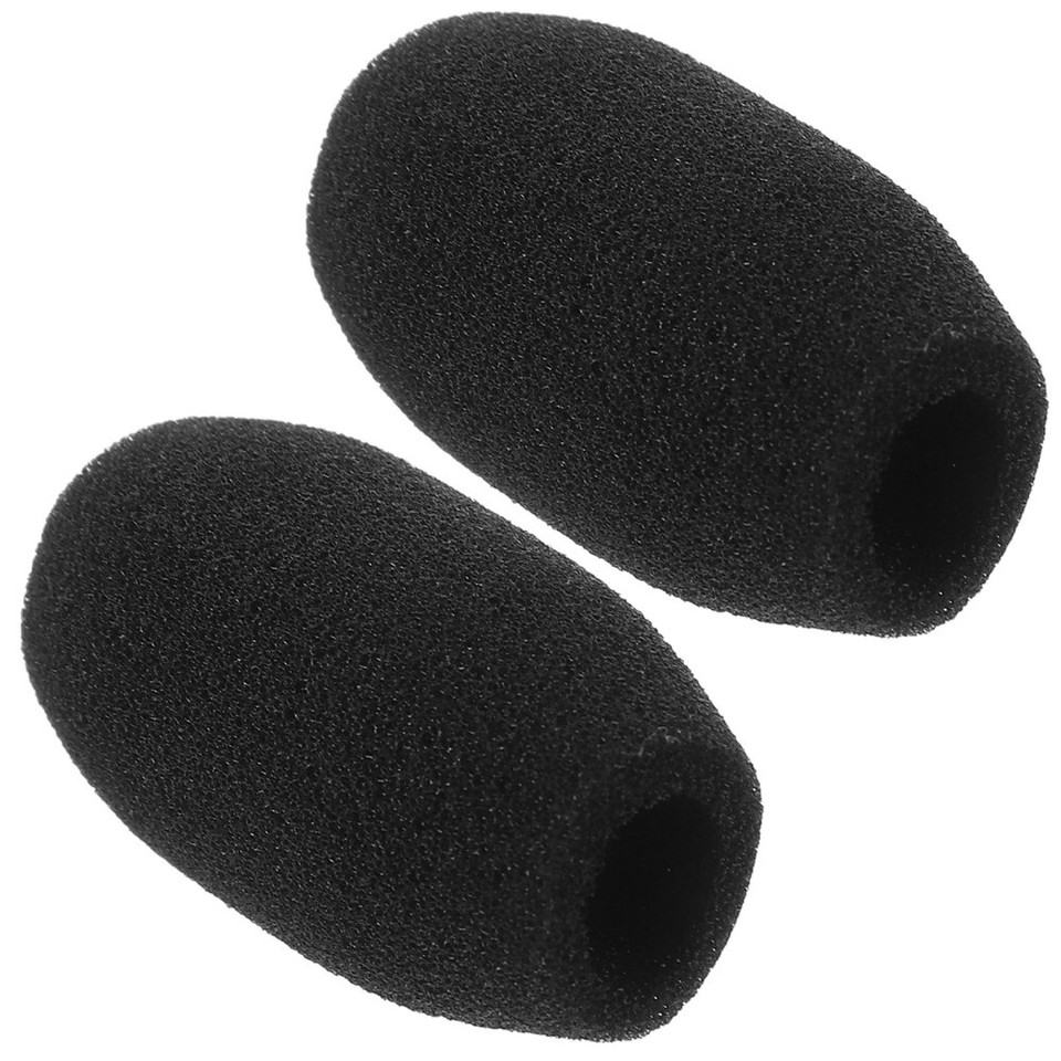 2pcs Lapel Mic Wind Cover Microphone Sponge Covers Conference ...