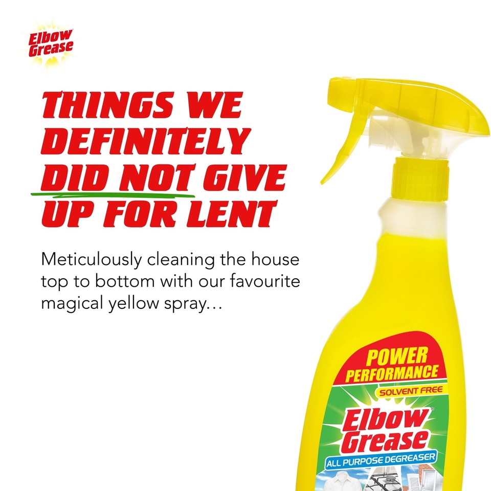 Elbow Grease Spray All Purpose Degreaser Kitchen Stain Remover Cleaner ...
