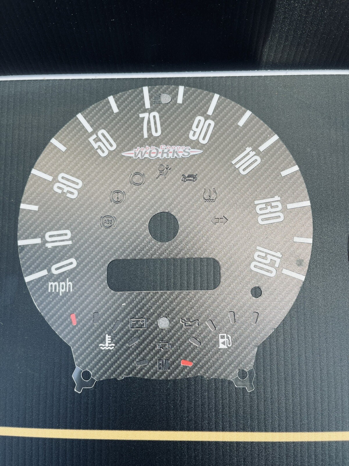 Mini One Cooper S JCW Custom Speedometer Rev Dial Gauge Faces Trim R50 ...