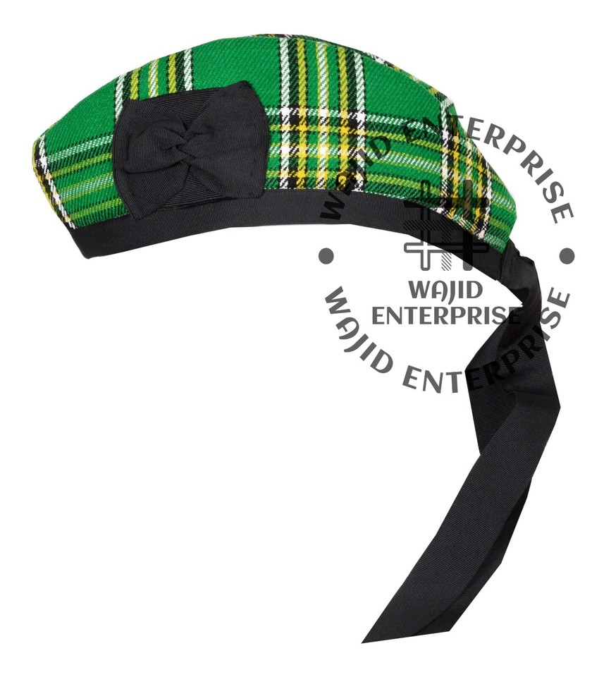 Scottish Irish tartan GLENGARRY Cap Military Bonnet Glengarry Hat ...