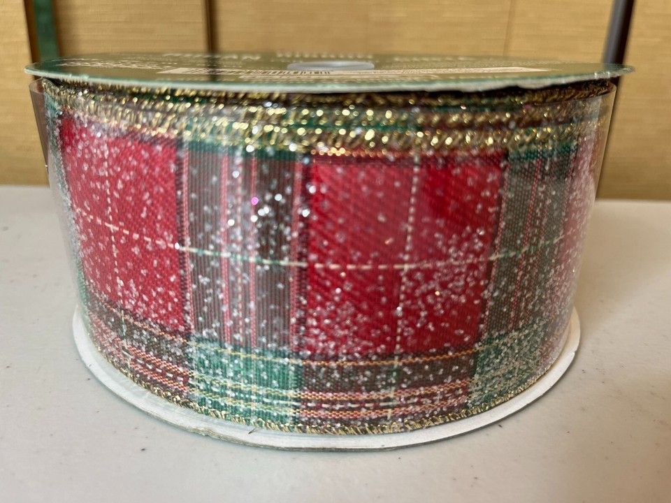 Kirkland Wire-Edged Ribbon 1.5"-2.5" Wide 50 YD Holiday Gift Wrap ...