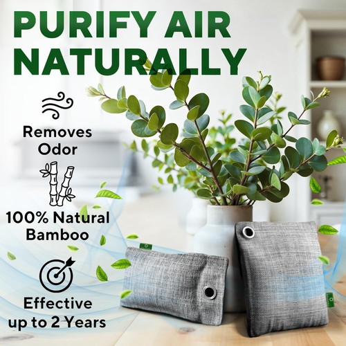 12-Pack Activated Charcoal Odor Absorber - Natural Bags Grey, Green | eBay