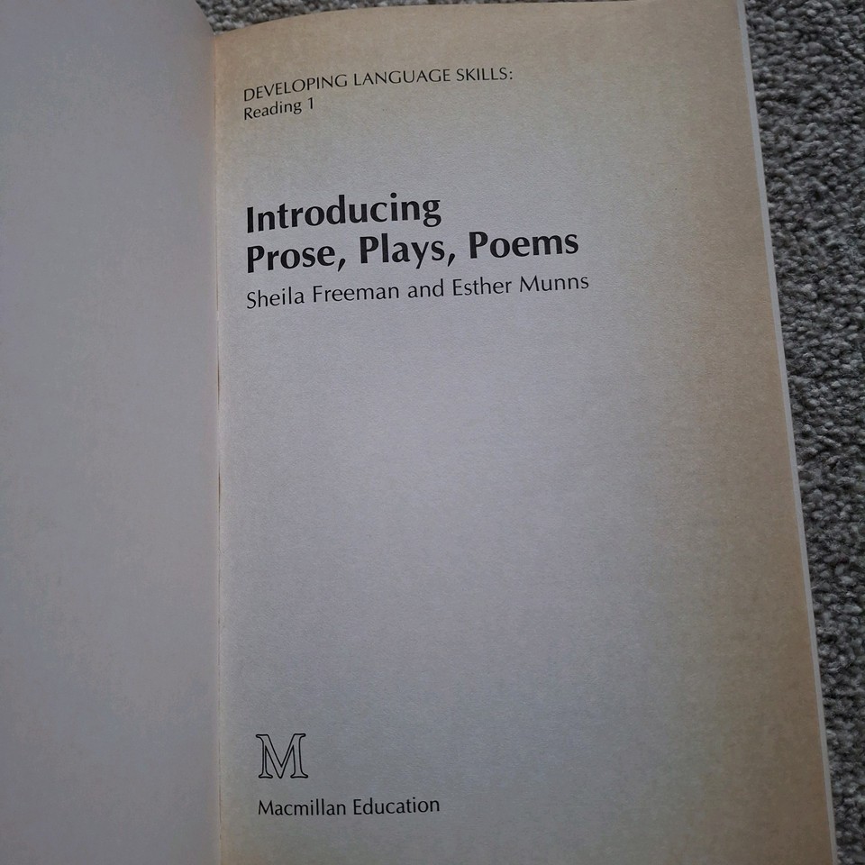 Introducing Prose, Plays, Poems By Sheila Freeman & Esther Munns | eBay UK