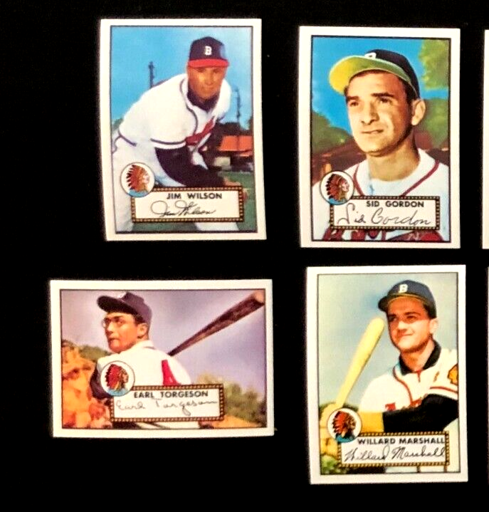 1952 Boston Braves Topps 1983 Official REPRINT Team Set 20 cards Warren ...