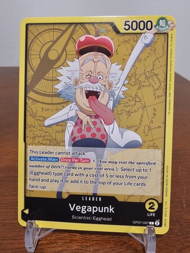 Vegapunk OP07-097 Leader 500 Years in the Future ONE PIECE Card Game ...