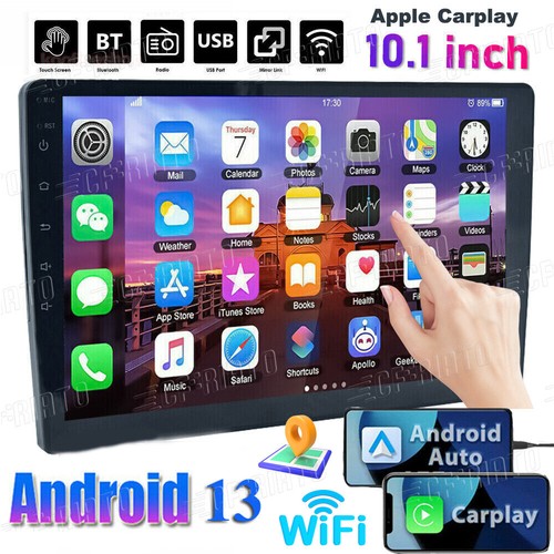 Car Stereo Radio Auto Carplay Android 13 10.1" Double 2Din Touch Screen ...