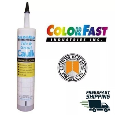 ColorFast SANDED Tile & Grout Caulk * Color Matched POLYBLEND * You ...