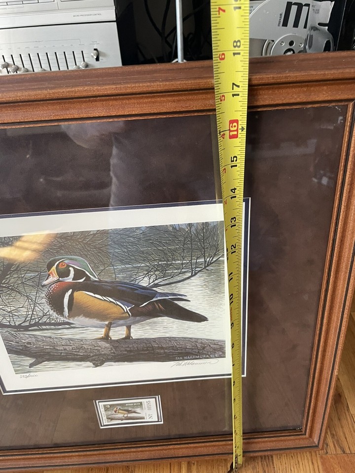 Nevada Duck Stamp & Print Tak Nakamura 1995 Framed Signed Numbered Mint ...