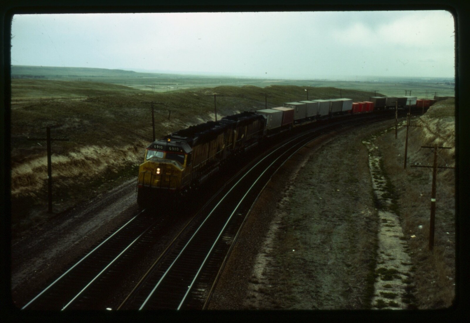 Railroad Slide - Union Pacific #6910 DD40 Locomotive 1978 Archer ...