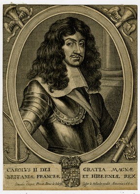 Antique Print-PORTRAIT-CHARLES II-STUART-ENGLAND-Coques-Jode-1660 | eBay