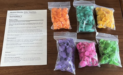 Supremacy Expansion Set Neutron Bombs Killer Satellites - No Box 1988 ...