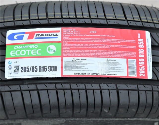 GT Radial Champiro EcoTec 205/65R16 Tire for sale online | eBay