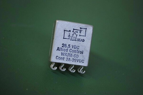 ALLIED CONTROL RELAY WKJM-6D 26.5VDC CONT 2A 29VDC BLUE BEAD HERMETIC | eBay