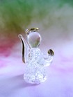 Angels Blessing Box Miniature Hand Blown Spun Glass Angel 22KT Gold ...