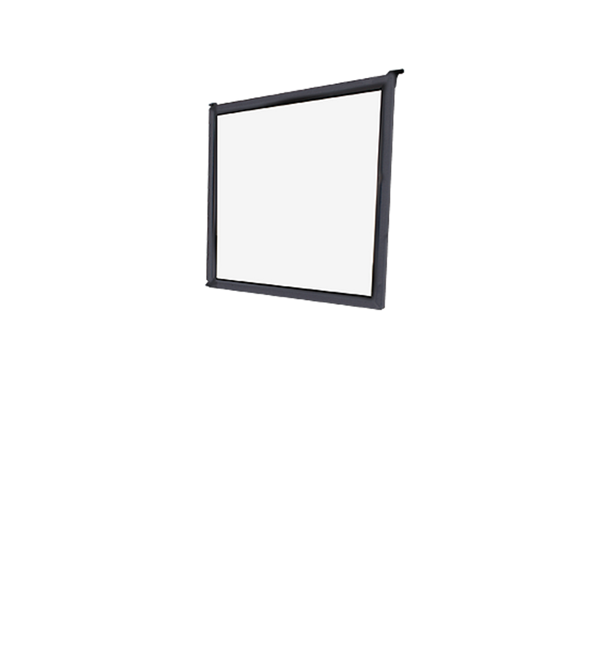 Deer Blind Window 24" x 12" Aluminum Frame, Tempered Glass w/Mounting ...