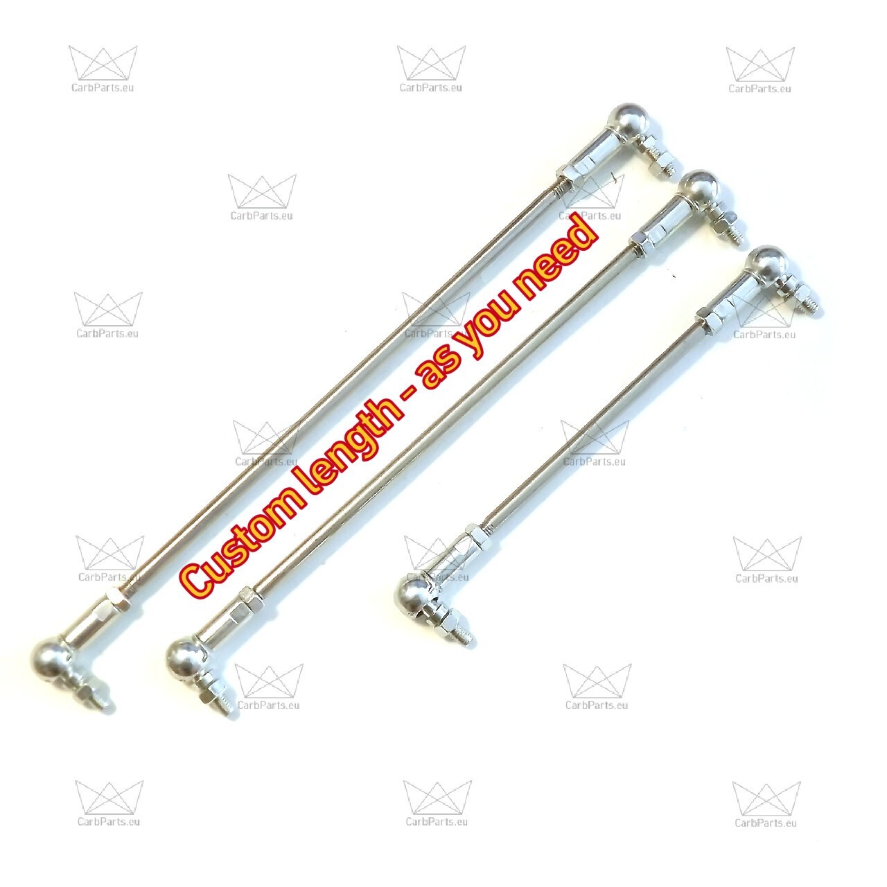 Universal adjustable Throttle Linkage Rod CUSTOM LENGTH ball joint ...