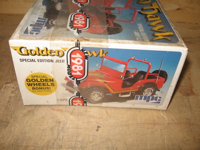 Vintage MPC Jeep CJ-5 Golden Hawk Plastic Model Kit 1-0758 1980 for ...