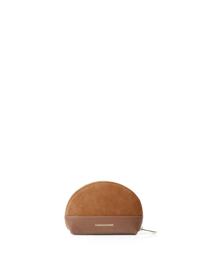 Fairfax & Favor Chiltern Coin Purse in Tan Suede NEW RRP £50 | eBay UK