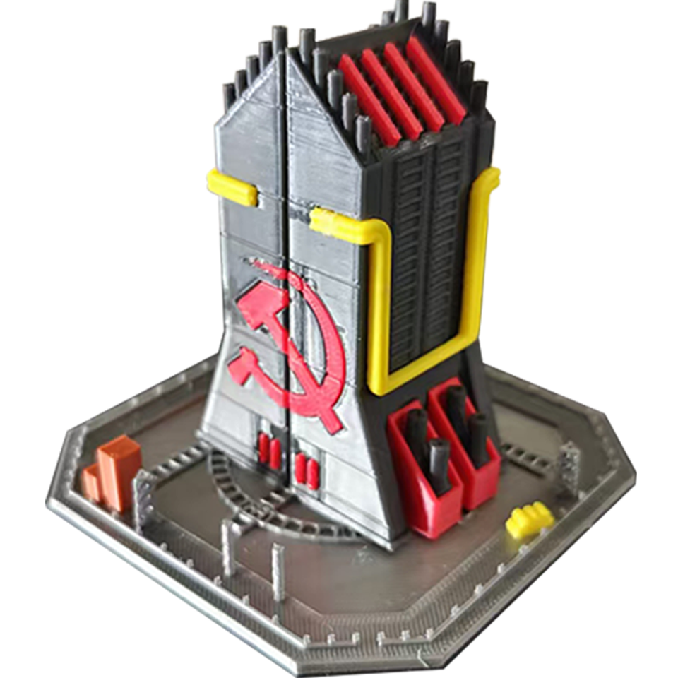 Red Alert 3 Soviet Nuclear SiloModel 3D Printed Multi ...