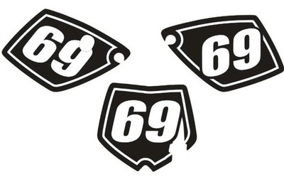 Graphics for 2002-2008 KTM SX65 SX 65 Number Plates Side Panels Decal ...