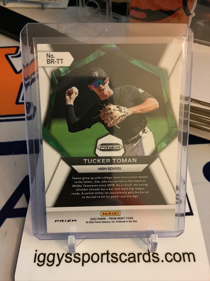 Tucker Toman SILVER PRIZM BRILLIANCE 2022 Panini Prizm Draft Picks ...