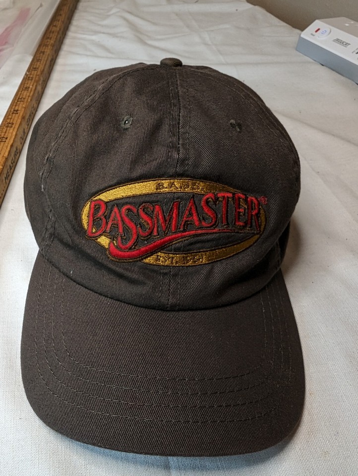 Bassmasters BASS Fishing Hat Classic Ball Cap Fishermans Strap Back ...