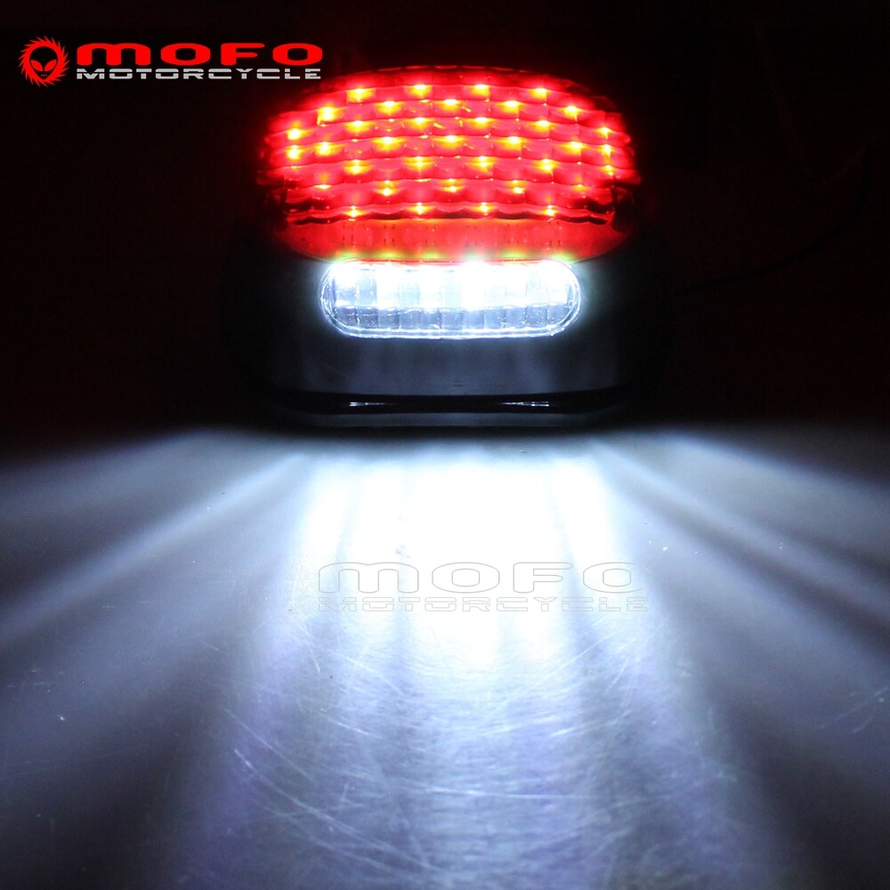 LED Run Brake Tail Light For Harley Dyna Street Bob FXDB Super Glide ...