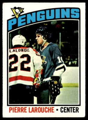 1976-77 Topps Pierre Larouche Pittsburgh Penguins #199 | eBay