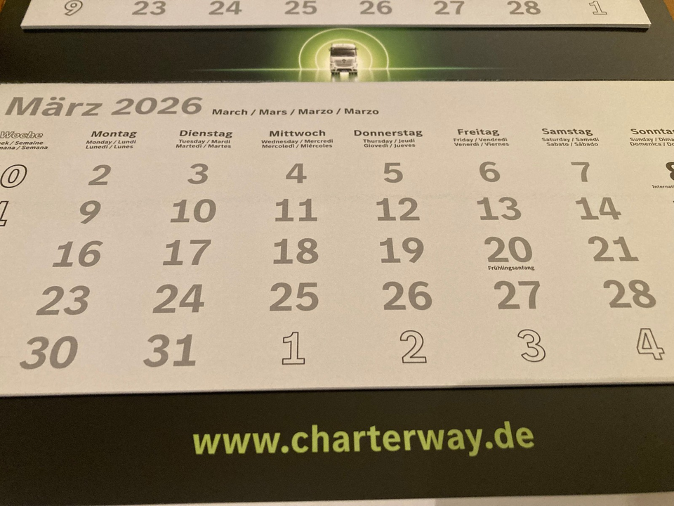 1 Mercedes 4 - Monats Wandkalender, Charter Way 2026 | eBay.de