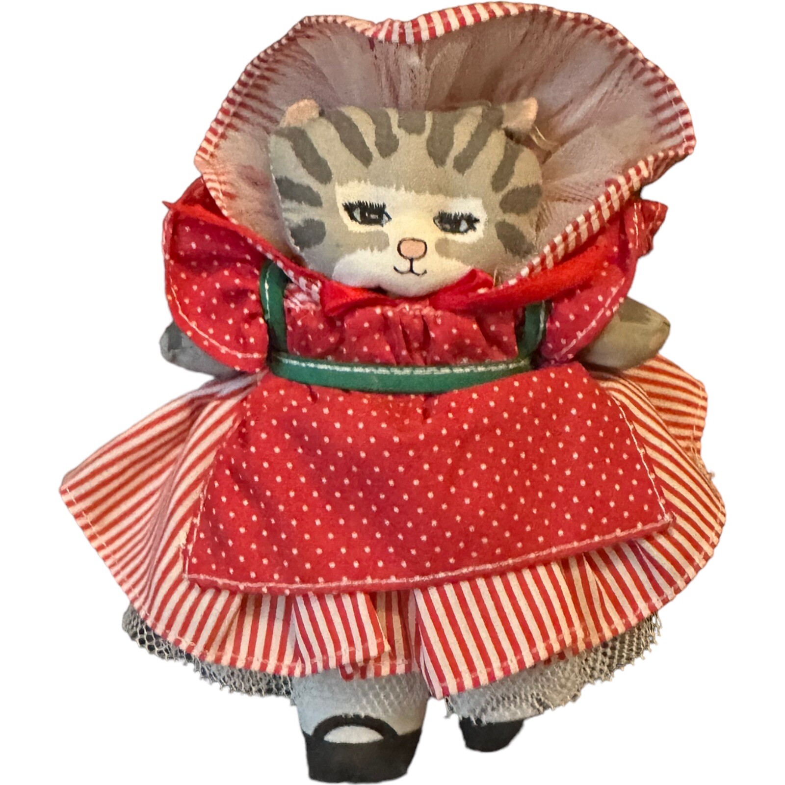 Vintage 1989 Applause Dustyn Schear Dolly Cats Christmas Doll Tabby Cat ...